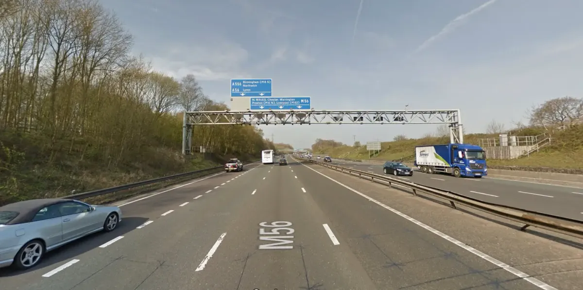 M56 smart motorway upgrade to bring in speed limits between Hale and ...